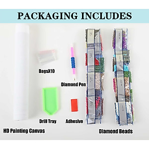 AREOPNMG Christmas 5D Diamond Painting Kits for Adults Beginners,DIY Winter Candles Diamond Art,Full Round Drill Diamond Dot Gem Art Kits,Sweet Home Wall Decor 12x16 Inch