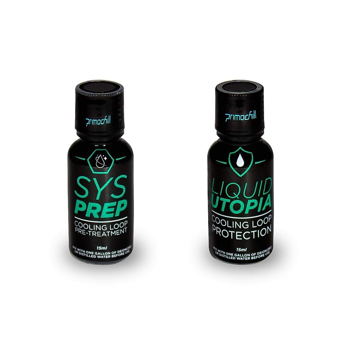 PrimoChill PrimoFlex LRT Custom Watercooling Flexible Tubing -1/2in.ID x 3/4in.OD, 10 feet Bundled with System Prep and Coolant, Made with Premium Materials, Proudly Made in The USA - Crystal Clear