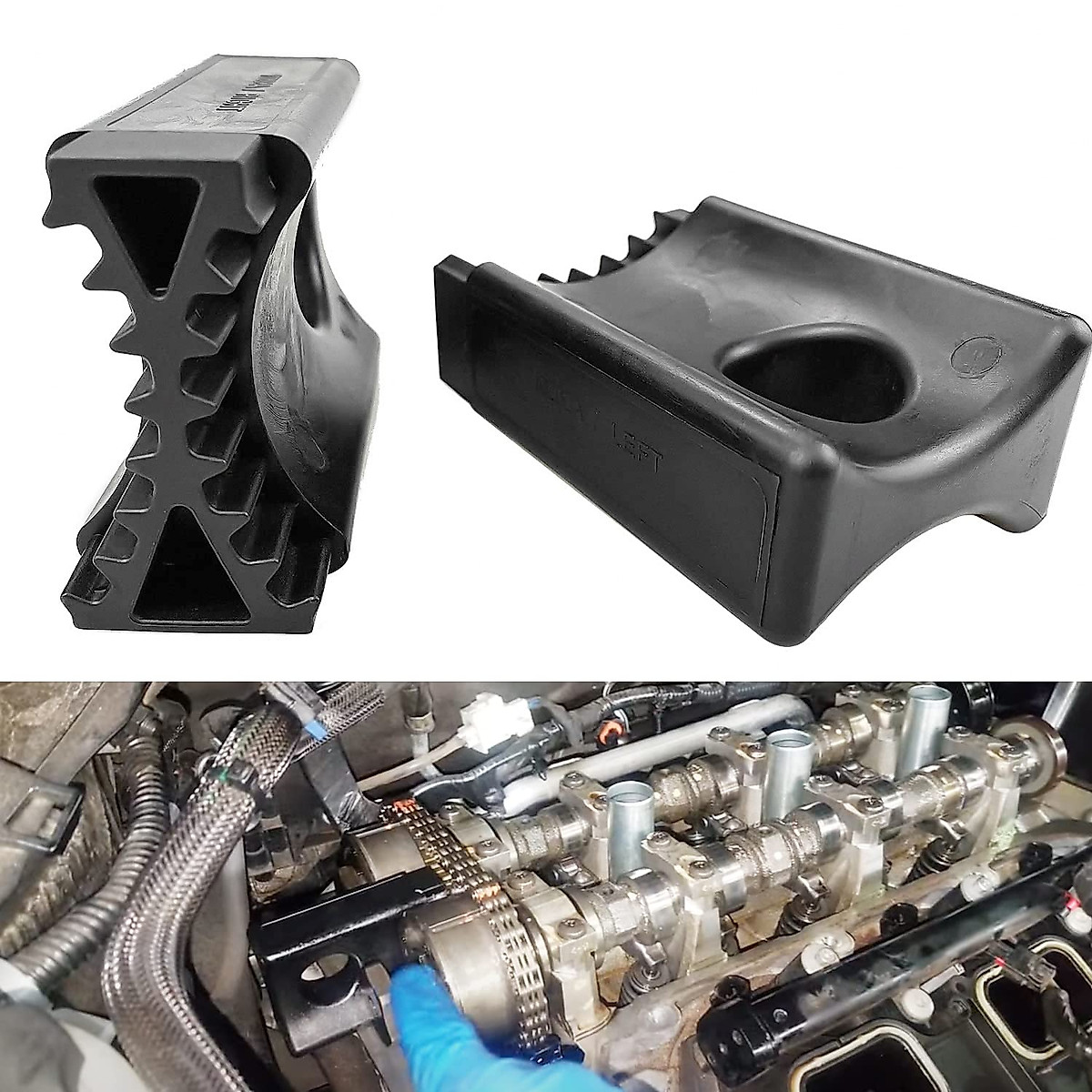 Mekar Camshaft Phaser Timing Chain Lock Tool Kit Set Compatible with VW Chrysler Jeep Dodge 3.6L Engine Replace 10200A 10202A 10369A