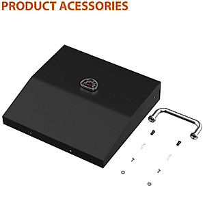 Griddle Lid for Blackstone 17 Inch Adventure Ready 1832 Griddle Flat Top Grill Station, Outdoor Hinged Lid Griddle Hard Cover Hood with Handle for 17" Blackstone Tabletop Cooking Station Griddle