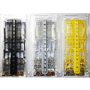 CombPal Scissor Clipper Over Comb Hair Cutting Tool - DIY Home Hair Cutting Guide Comb Set (Classic Set, Yellow)