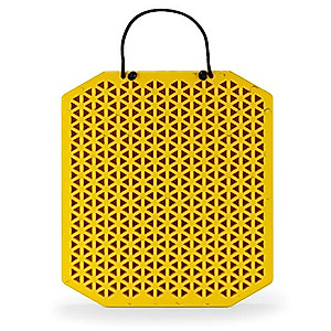 Camco 44545 Heavy-Duty Extra-Large Stabilizer Jack Pads with Handle - Prevent Trailer Jacks from Slipping Into Soft Ground - Includes (2) Jack Pads, Yellow