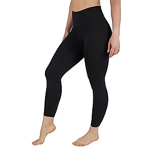 Yogalicious High Waist Squat Proof Criss Cross V-Back Ankle Length Leggings - Black - XL