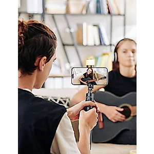 Selfie Stick with Curved Fill Light, Portable & Stable Phone Tripod Stand with Wireless Remote for iPhone/Samsung/Google/One Plus/Sony etc.