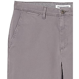 Amazon Essentials Men's Slim-Fit Casual Stretch Khaki Pant, Dark Grey, 31W x 30L