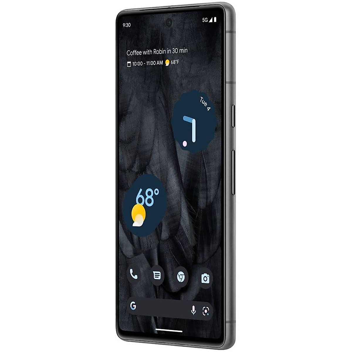 Google Pixel 7 5G 128GB 8GB RAM 24-Hour Battery Factory Unlocked for All Carriers Global Version - Obsidian, Black