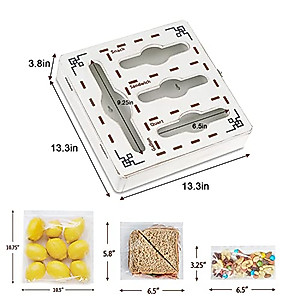 WGFKVAS Ziplock Bag Storage Organizer for Kitchen Drawer, Food Storage Bag Holders, Wood Kitchen Food Baggie Dispenser Box, Compatible with Gallon, Quart, Sandwich and Snack Variety Size Bag