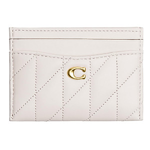 Coach Quilted Pillow Leather Essential Card Case, Chalk