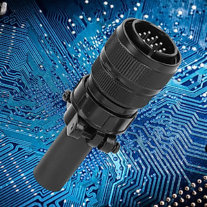 Kadimendium 14 Pin Male Plug Stainless Steel Industrial Cord Mounted Male Power Connector TIG Welding Accessories Fit for Miller Welder