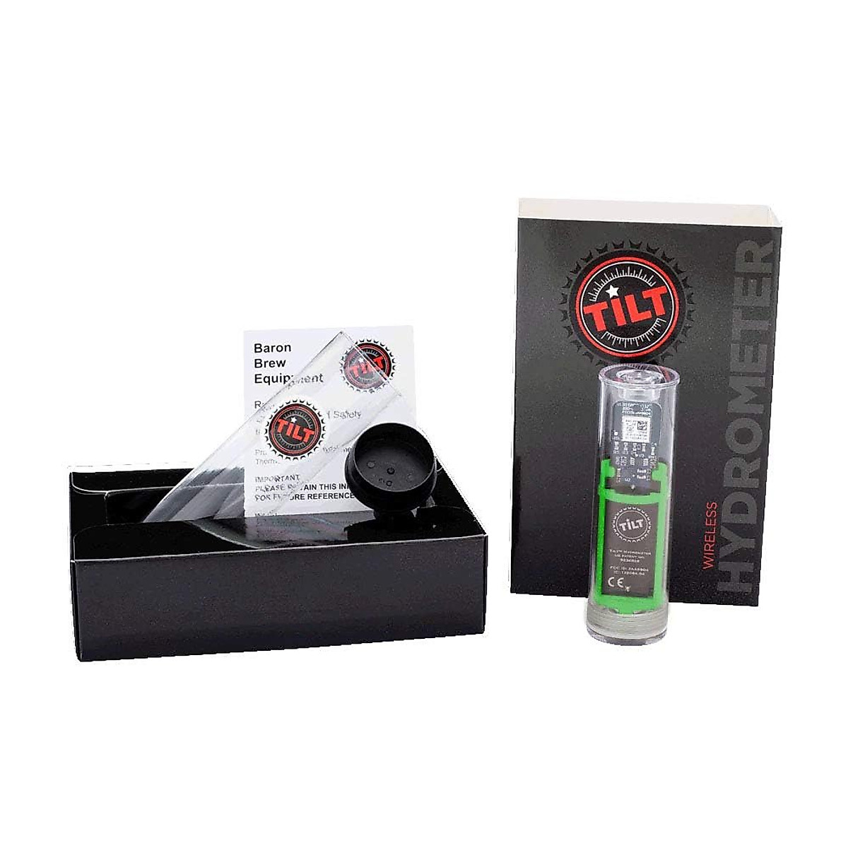 Tilt Wireless Green Hydrometer and Thermometer: Patented Brewing Technology for Precision Monitoring & Control for Fermentation of Beer, Wine, Cider, Mead & More