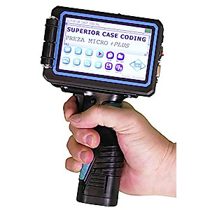 Preza Micro + Plus SBK Portable Handheld Inkjet Printer, Handheld Inkjet Coder, Inkjet Coding Machine, Date Coding Machine, Handheld Date Coder USA