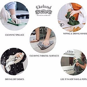 Ekelund Weavers - Frida Kahlo Design 'Mi Jardin' -100% Organic Cotton Dish Towel - @14 x 21 inches