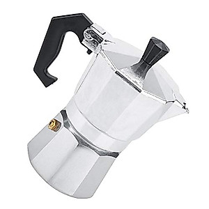 Mocha Pot, Aluminum Classic Espresso Coffee Maker Stove Moka Pot Home Office Use 100ML 2-Cups