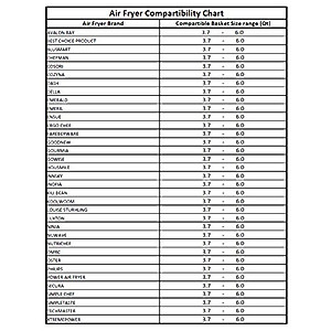 LOUISE STURHLING 8 PCS Healthy Ceramic Air Fryer XL Accessories Set, BPA-Free & Teflon-Free, Dishwasher Safe, Compatible with All 3.7 – 6.0 Qt air fryers & Pressure Cookers