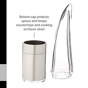 AdHoc Pepe Chili Cutter and Spice Grinder - Dried Spice Cutter with Aroma Bottom Cap - Homemade Red Chili Flakes - Stainless Steel, 8"