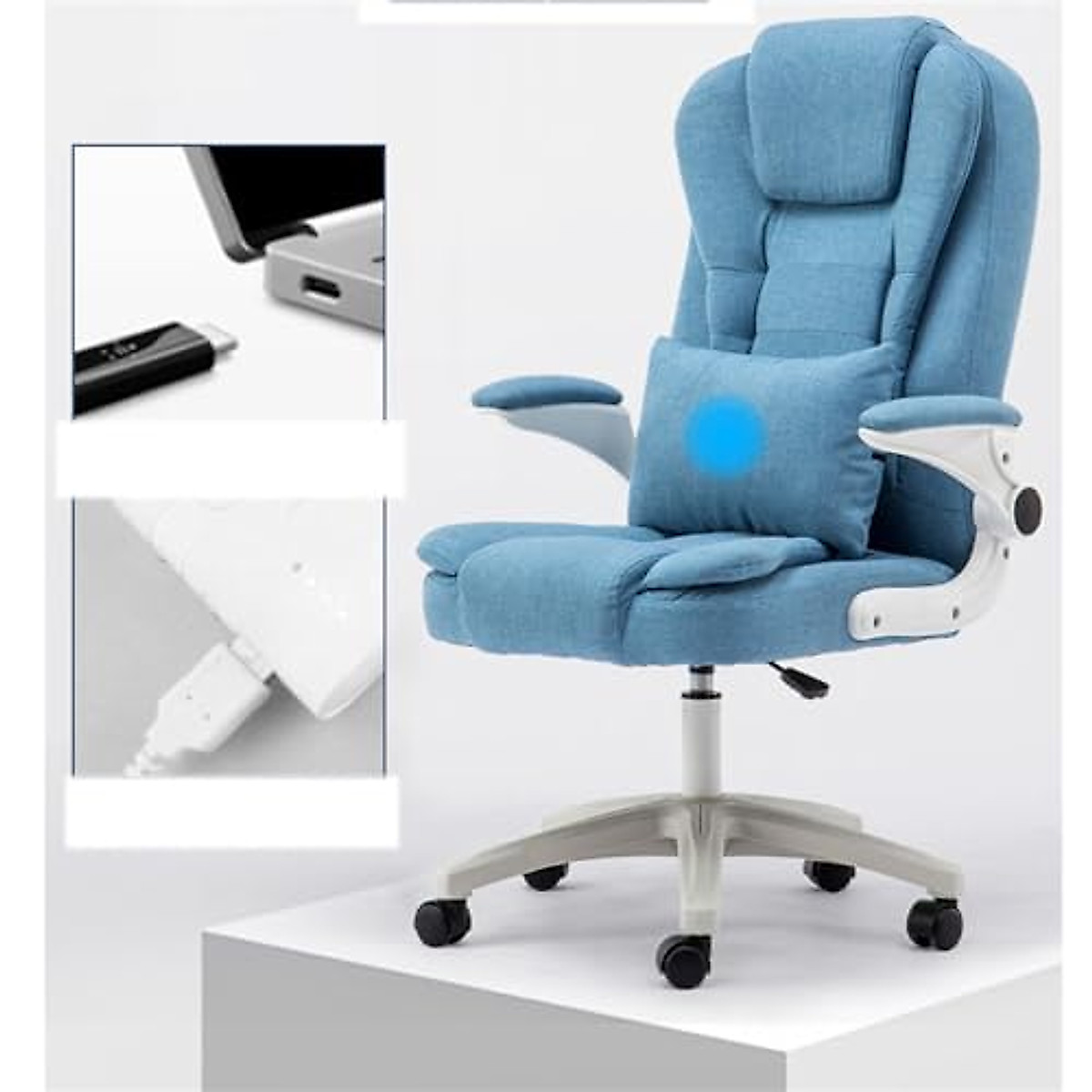 ZSLKDL Lifting Swivel Chair Staff Student Chair Conference Room Backrest Chair Office Chair