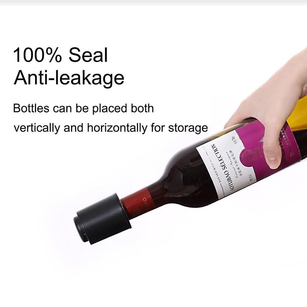 [2 PACK]Wine Bottle Stoppers,Real Vacuum Wine Stoppers Reusable - Wine Preserver - Wine Corks to Keep drinks Fresh - for Wine Lovers - best gift for christmas and special events