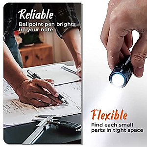 Telescoping Magnetic Pickup Tool, 6 in 1 Multi Tool Pen with Touchscreen Stylus, Ruler, Phillips Screwdriver, Flathead, Ballpoint Pen, Cool Gadgets Birthday Gifts for Men, Husband, Boyfriend