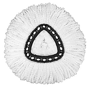 1 Pack Mop Replacement Heads Compatible with Spin Mop, Microfiber Spin Mop Refills, Easy Cleaning Mop Head Replacement