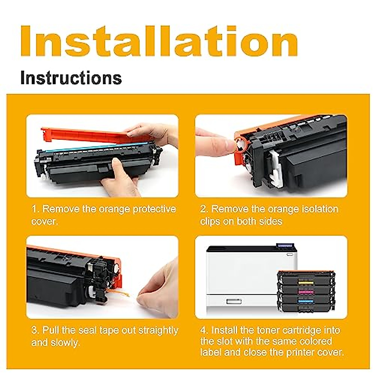 069H High Yield Compatible Toner Cartridge Replacement for Canon 069H 069 for imageCLASS MF753Cdw MF751Cdw LBP674Cdw Printer (4 Pack)