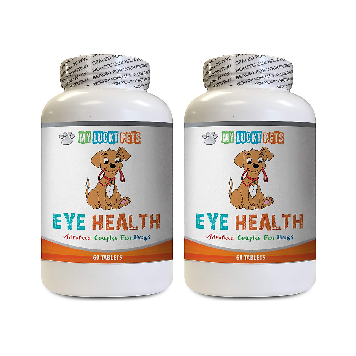 MY LUCKY PETS LLC Dog Eye Allergy Relief - Dog Eye Health - Advanced Formula - Benefits Vision - Immune Support - Bilberry for Dogs - 2 Bottles (120 Treats)