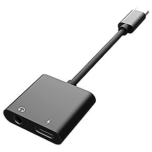 ivoros USB C to 3.5mm Headphone & Charge Adapter, Type C Audio Jack Earphone Aux Converter,Work for Samsung Galaxy s21/s20/FE 5G/Ultra/Note 20/10+Plus,Google Pixel 5/4/3/2 XL,iPad Pro/Air 4/Mini 6