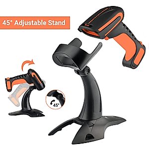 Tera Pro (Extreme Performance) Industrial Wireless Barcode Scanner 2D QR 1D 2.4G Wireless Bar Code Reader 2500mAh Compatible with Bluetooth Drop Resistant Model 8100