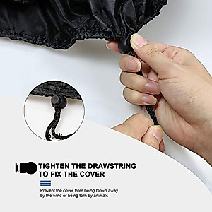 Treadmill Cover, Onlyme Treadmill Cover Waterproof Outdoor for Non-Folding Running Machine, Outdoor Indoor Treadmill Protective Cover from Dust (78 x 37 x 62 inch) Black