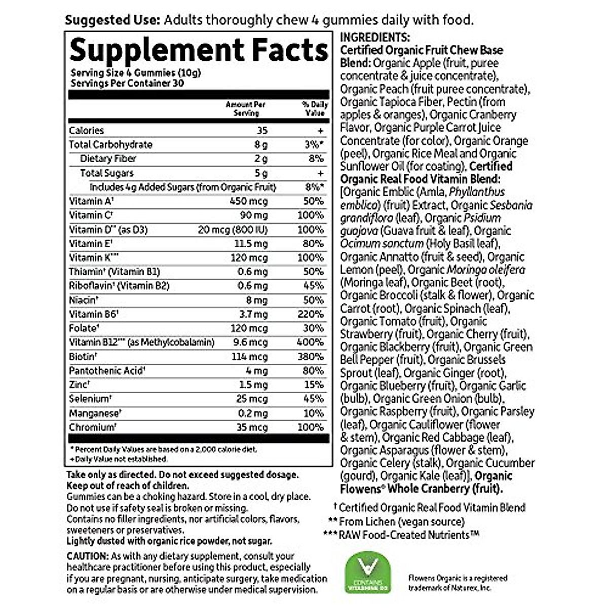 Garden of Life mykind Organics Men 40+ Gummy Vitamins, 40+Multi Berry, 120 Count