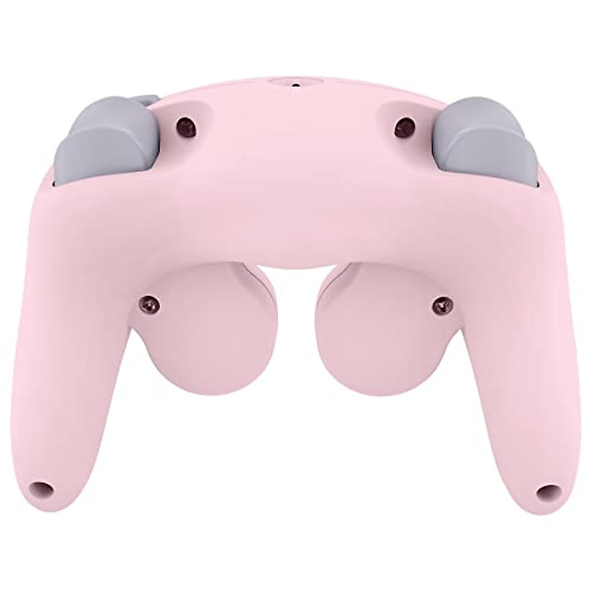 eXtremeRate Cherry Blossoms Pink Faceplate Backplate for Nintendo Gamecube Controller, Soft Touch Replacement Housing Shell Cover w/Buttons for Nintendo Gamecube Controller - Controller NOT Included