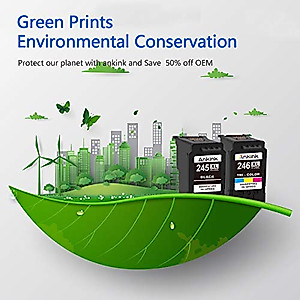Ankink Higher Yield 245XL 246XL Ink Cartridge Black Color Combo and 2 Black Combo