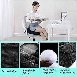 DYMGFZD Office Chair Cushions for Back and Butt, Ergonomic Chair/Seat Cushion for Long Sitting, Sitting Pillow for Automobile, Wheelchair, Computer Chair and Office Chair Hip Support Grey