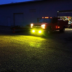 Nilight LED Pods 2Pcs 6.5 Inch 120W Yellow Flood Spot Combo Triple Row Driving Lamp Roof Bumper Off Road LED Work Lights Bar for Van Camper Wagon Car Pickup Golf Cart ATV UTV SUV Truck Boat 4x4