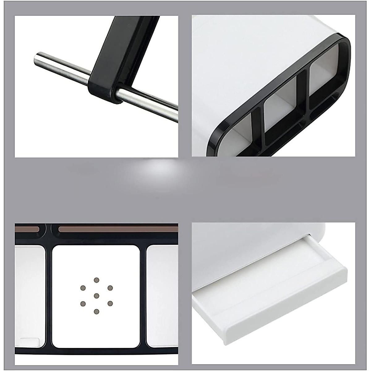 ceramic Utensil Caddy Multifunctional Kitchen Storage Rack Wall-Mounted Hollow Drain Chopstick Holder Rag Rack Pen Holder chopstick holder