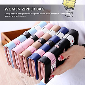 CALLARON Mini Clutch PU Leather Wallet Long Women's Wallet Fashionable and Cute Long Wallet Ladies Student Wallet Kids Wallet