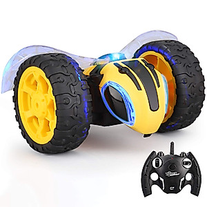 Mostop RC Stunt Car Remote Control Car for Kids, 1/14 Scale 2.4 Ghz Rechargeable Off Road Bumble Tumble Bee Truck Rock Crawler Vehicle Toy with Music and Light.