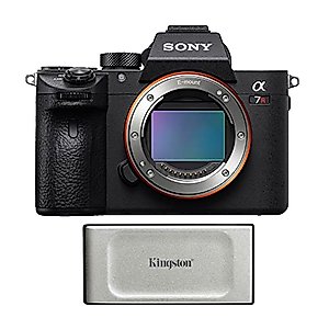 Sony Alpha a7R III A Full-Frame Mirrorless Camera Body (ILCE7RM3A/B, New Version) Bundle with Kingston XS2000 2TB High Performance Pocket-Sized External SSD (2 Items)