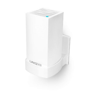 Screwless Wall Mount for Linksys Velop Home WiFi Mesh Holder, No Tools Required, Easy to Install, No Mess, Strong VHB Adheasive Mount, White by Brainwavz