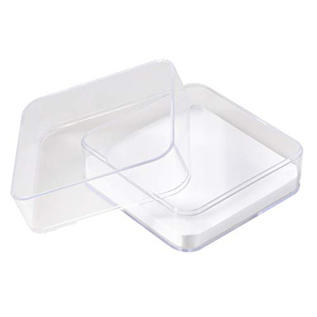 POPETPOP Display Case- Transparent Display Box with EVA Foam Board, Storage Box for Specimen Display & Collectibles