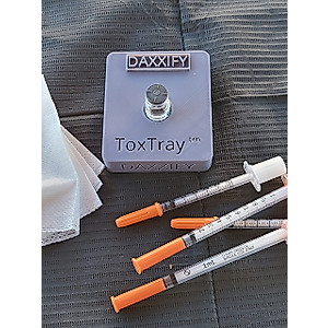 ToxTray Tower 3D Printed Spill-Resistant Vial Holder for Botox, Xeomin, Dysport, Jeuveau, Daxxify Space-Saving for MedSpa Professionals - Ideal Gift for Nurses, NPS & PAs - Saves Money (Daxxify)