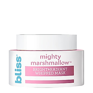 Bliss Mighty Marshmallow Bright & Radiant Whipped Mask - Brightening & Hydrating Face Mask - 1.7 Oz - Luminious Skin - Clean - Vegan & Cruelty-Free - All Skin Types