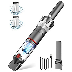 BSRCO Handheld Vacuum Cordless, Portable Car Vacuum, 3-in-1 Rechargeable Mini Wireless Cleaner with 2-Speed for Home, Pet Hair, Car