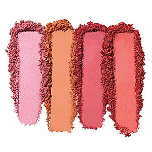 e.l.f. Cosmetics Powder Blush Palette, Four Blush Shades for Beautiful, Long-Lasting Pigment, Light
