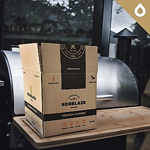 EcoBlaze Fatwood Fire Starter Sticks Natural Firestarter for Kindling, Campfires Wood Stoves Fireplaces Fire Bonfires Pits Grill BBQ Non-Toxic 100% Organic(Fatwood 10Lbs)