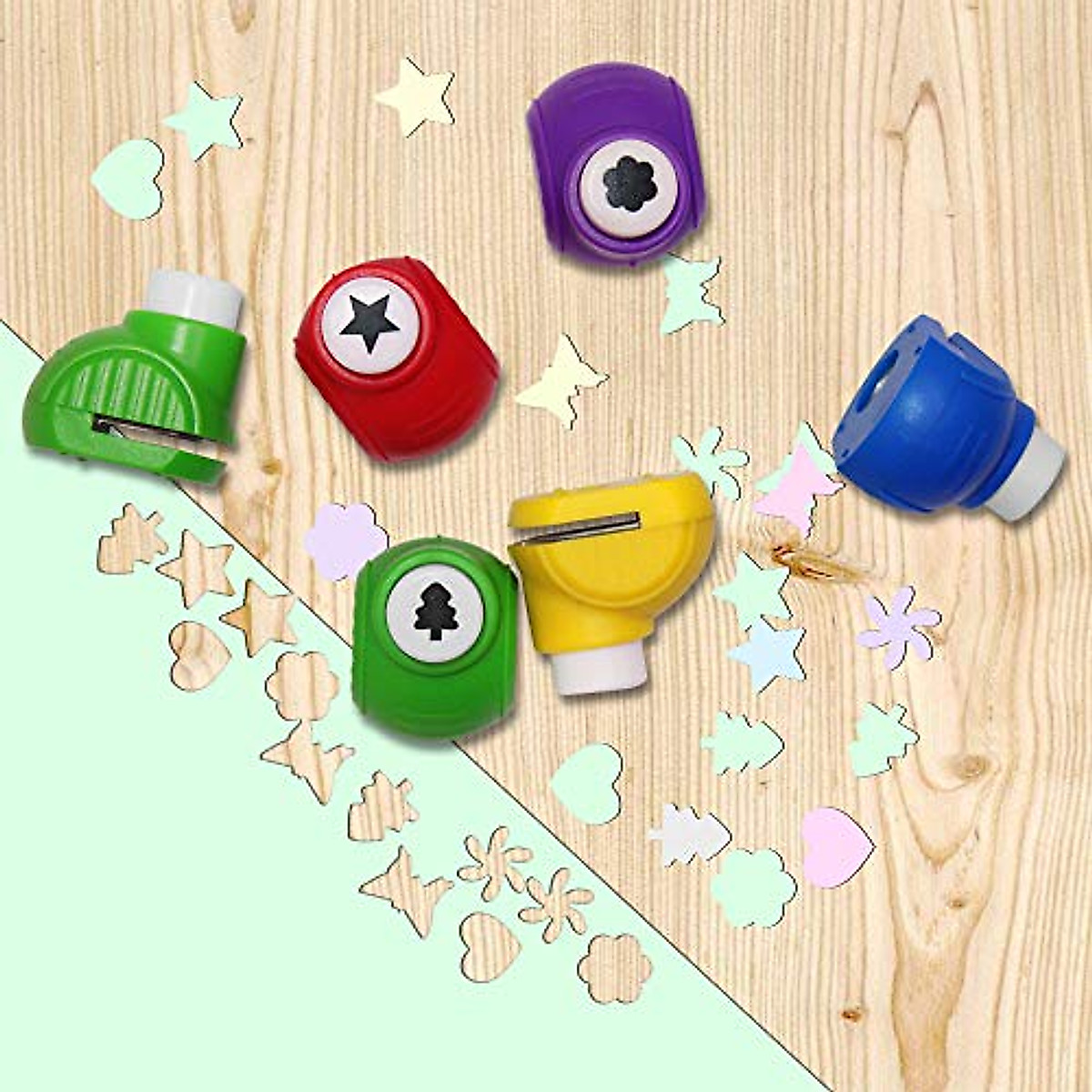 Set of 12, Craft Punch and Creative Scissors, findTop Scrapbooking Edging Scissors Paper Punch Set for Crafts, Scrapbooking, DIY Photo & Art Projects