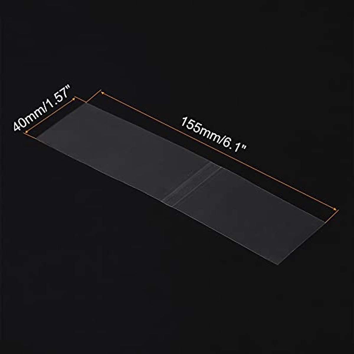 PATIKIL 155x40mm Perforated Shrink Bands, 250 Pack PVC Heat Shrink Wrap Band Fits Cap Diameter 3.74 to 3.82 Inch for Jars Cans, Clear