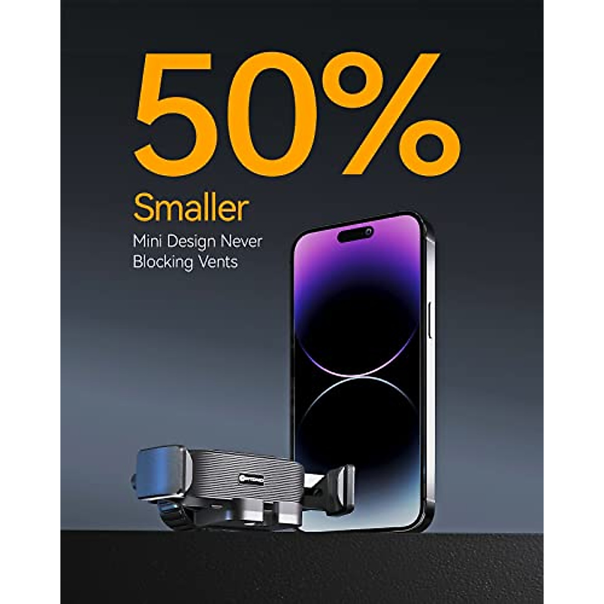 Phone Mount for Car Holder Gravity Phone Holder Car Mount for Car Dashboard Air Vent 2 in 1 Clip Auto Lock Car Cell Phone Holder Mount for Car Compatible for iPhone 14 Pro Max & All Phones