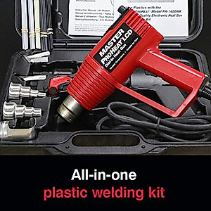 Master Appliance ProHeat Series Plastic Welding Kit with Variable Temp Heat Gun & Starter Welding Rods, 1000-Degree Fahrenheit 120V 1300 Watts