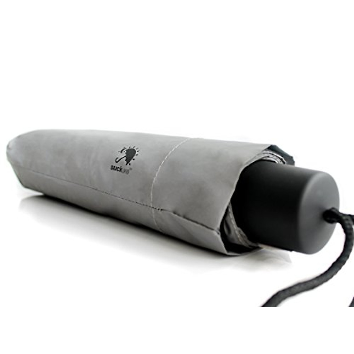 Suck UK | Compact Reflective Umbrella | Reflects Even the Smallest Amount of Light | Stay Safe in Poor Visibility | Lightweight Windproof Umbrella | High Visibility Umbrella