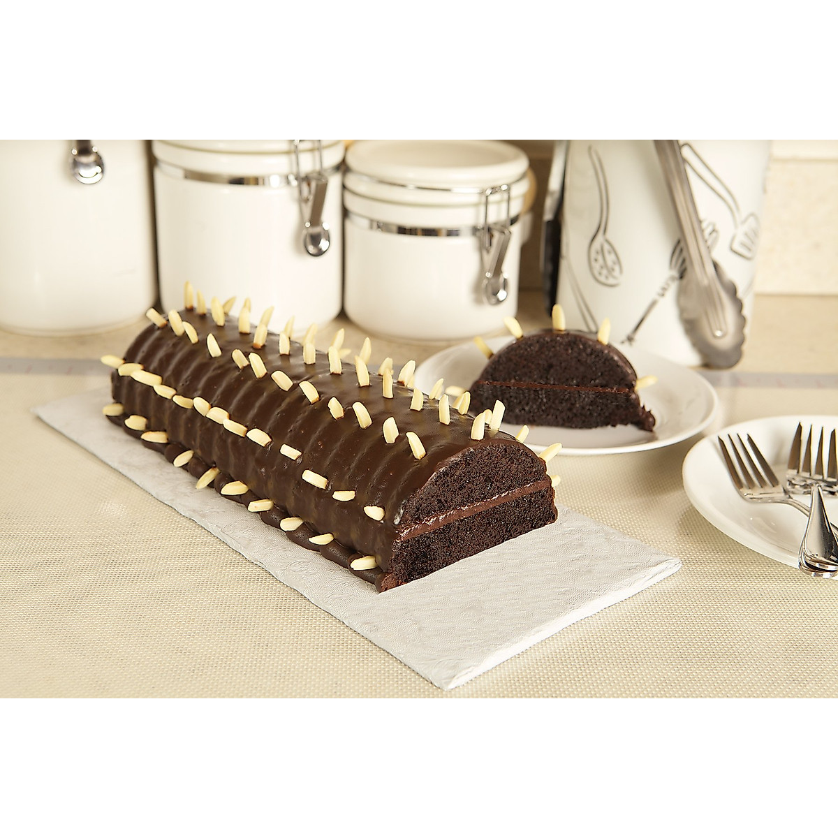 Fox Run Non-Stick Carbon Steel Rehrucken/Almond Cake Loaf Pan, 4.75 x 12.25 x 2, Metallic